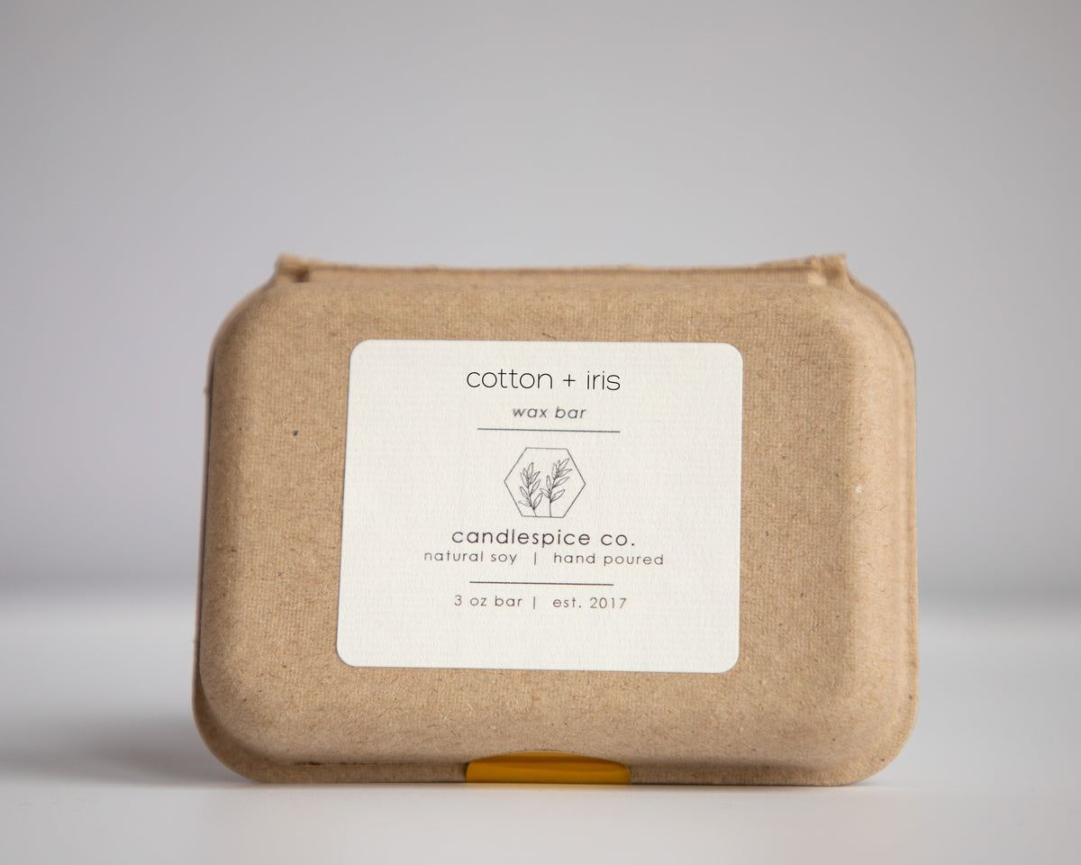 Cotton + Iris | Wax Bars | Candlespice Co.